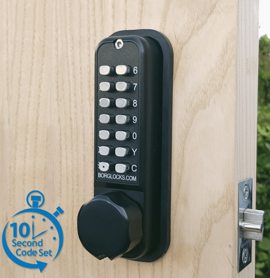 BL2621 ECP - Marine grade, tubular latch & back to back keypads with ECP coding chamber - Borg Locks