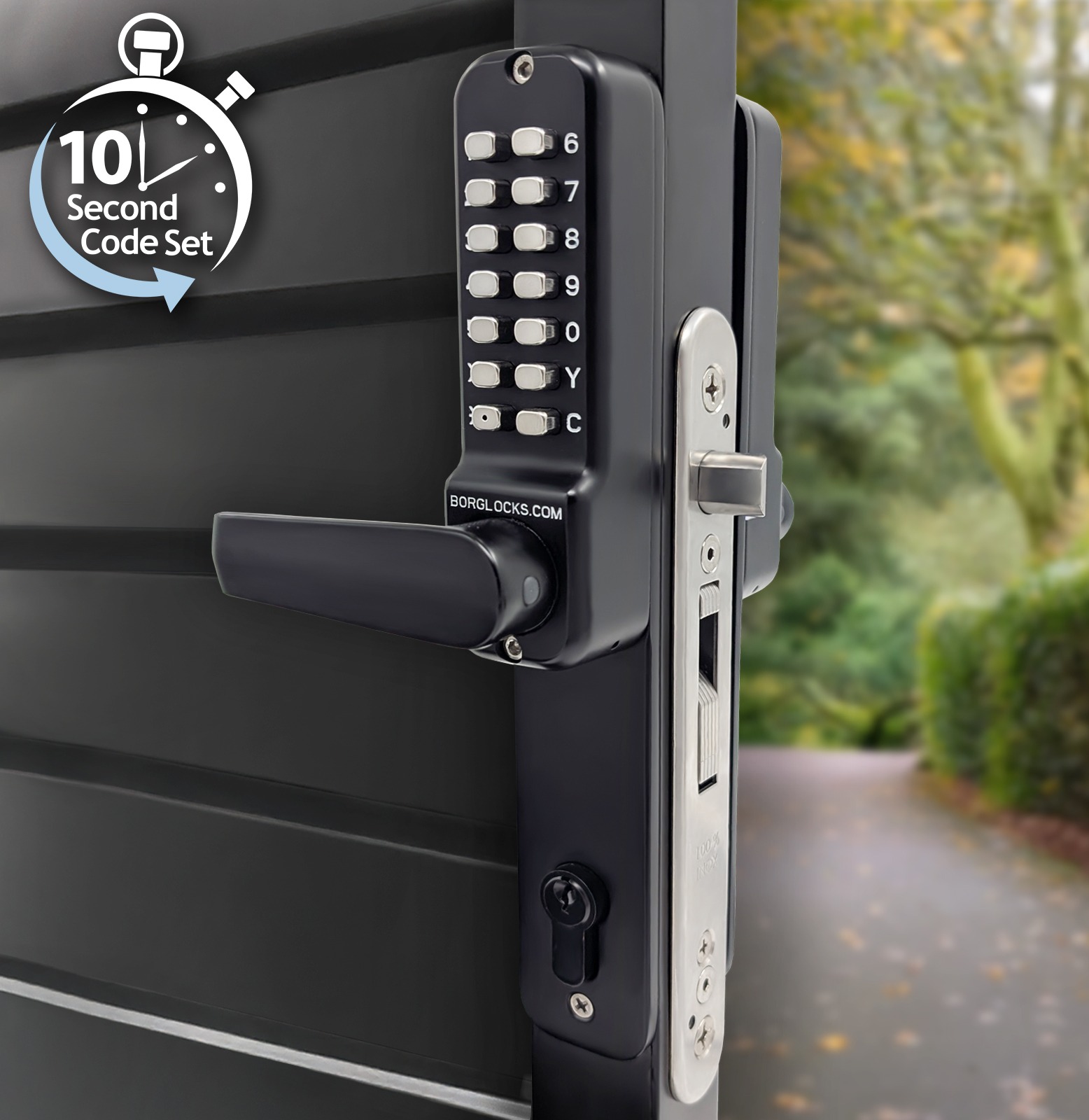 BL4540 ECP Keypad Gate Lock | Heavy Duty Gate Locks | Borg